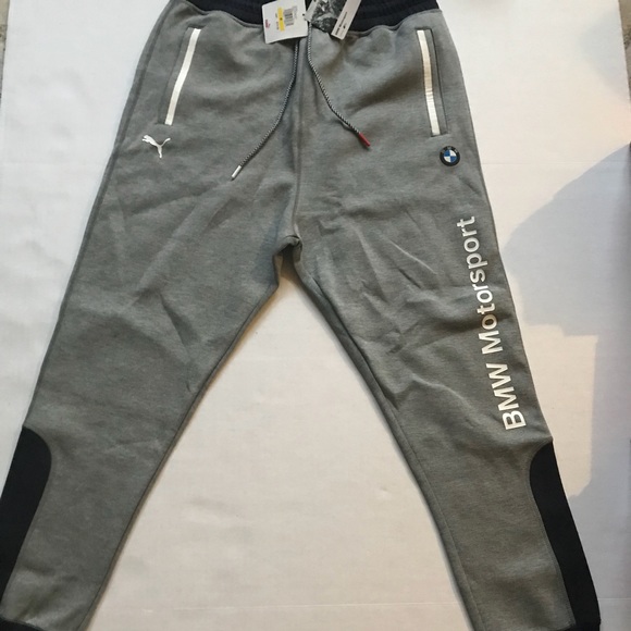 BMW | Pants | Gry Wht Bmw Fitted Sweatpants Sweatshirt | Poshmark